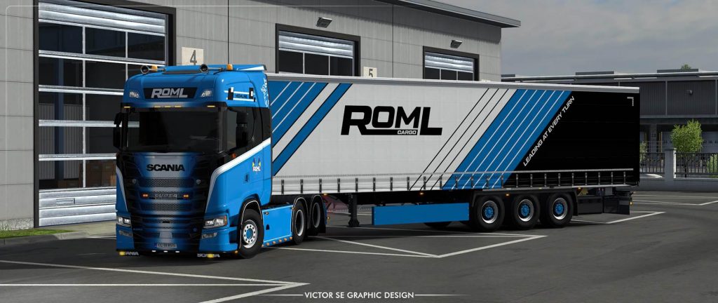Roml Cargo Special Scania S 2016 And Krone Profiliner Skinpack V1 0